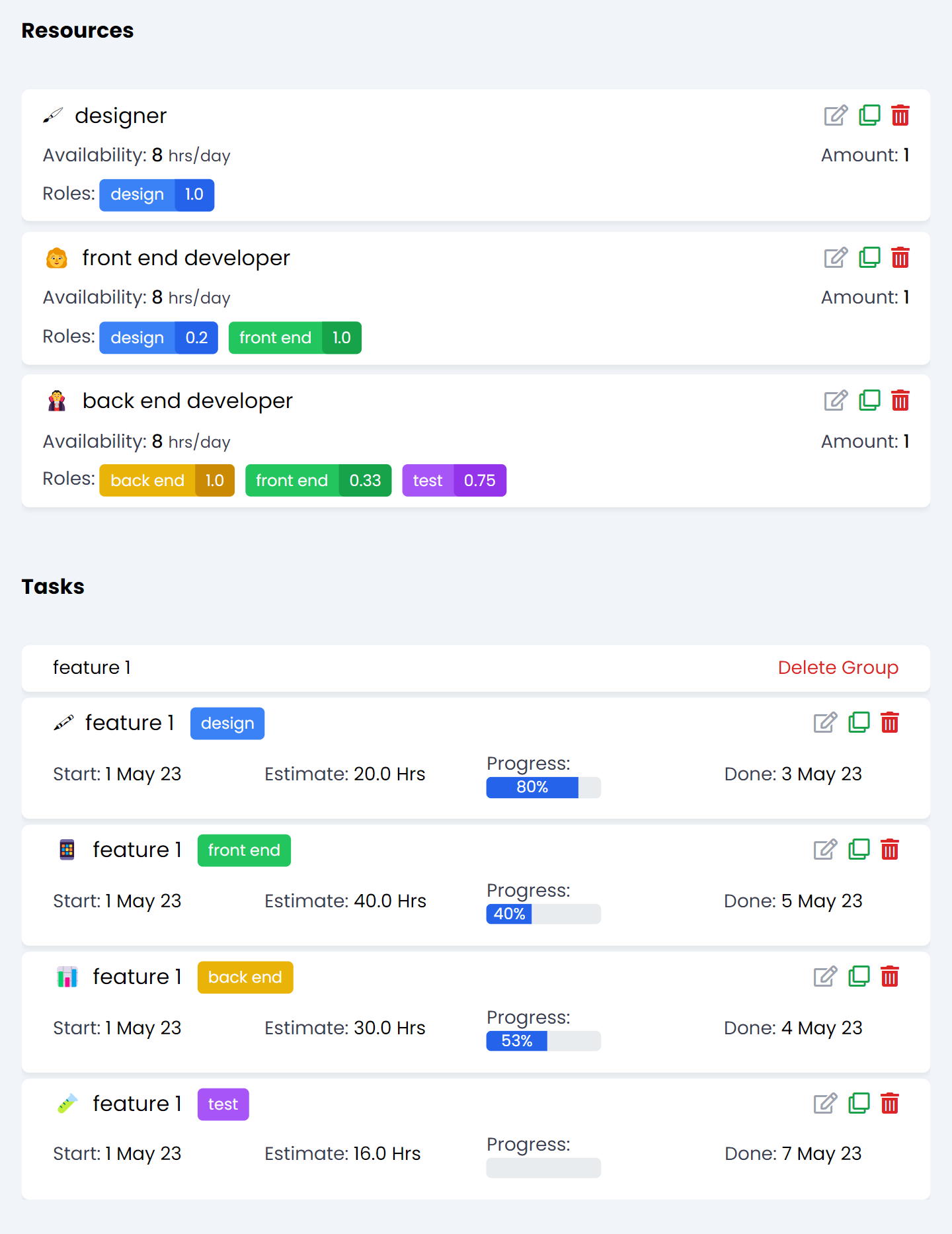 CapaPlanner.com - Capacity and Project Planning